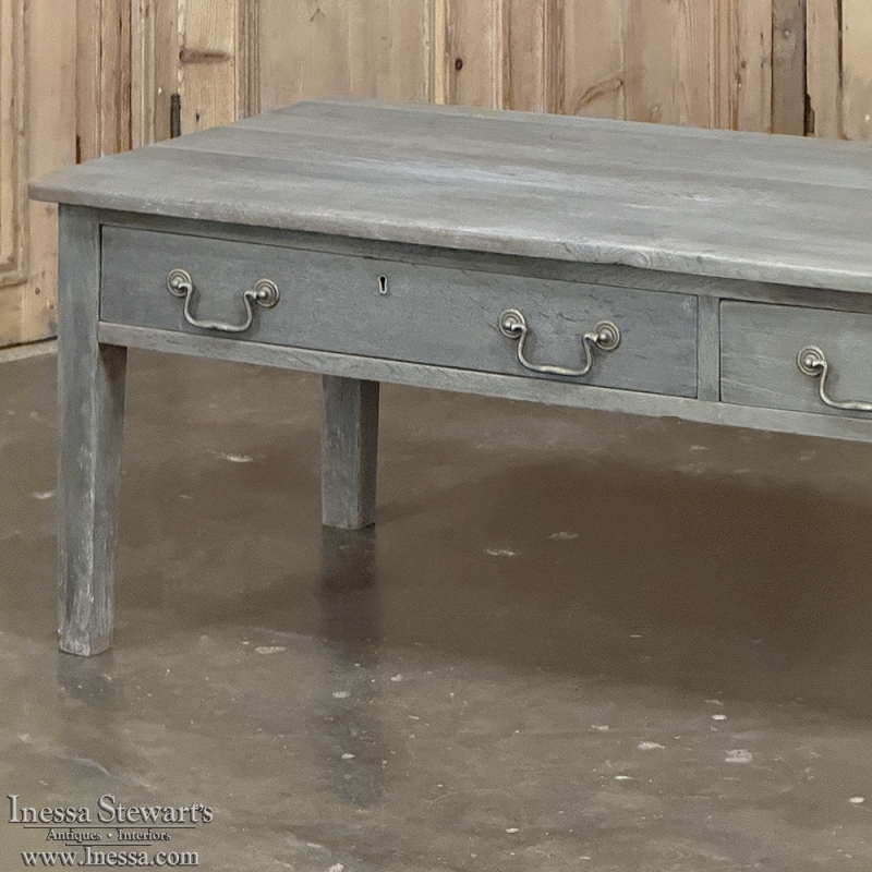 Rustic Country French Painted Coffee Table