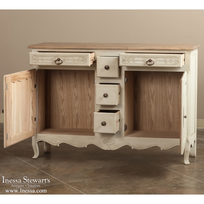 Country French Painted Buffet - Inessa Stewart's Antiques